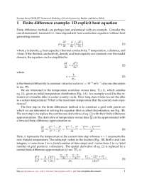 1 Finite difference example: 1D explicit heat equation | Study notes ...