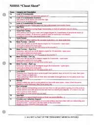 NIHSS "Cheat Sheet" | Study notes Nursing | Docsity