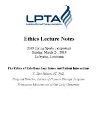 Ethics Lecture Notes | Summaries Ethics | Docsity