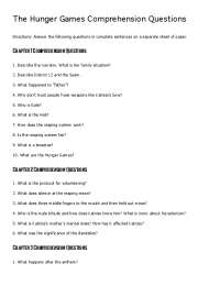 The Hunger Games Comprehension Questions | Summaries English Literature ...