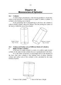 Chapter 16 Mensuration of Cylinder | Study notes Applied Mathematics ...