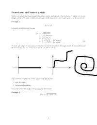 Branch cut and branch points | Slides Complex analysis | Docsity