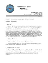 DoDM 5200.01, Volume 2, "DoD Information Security Program | Slides ...