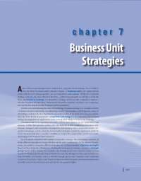 Chapter 7 - Business Unit Strategies | Study notes Business - Docsity