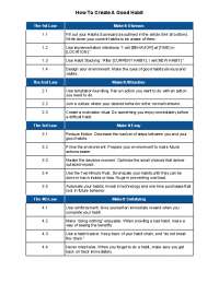 Atomic Habits Cheatsheet | Study notes Law | Docsity