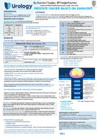 PROSTATE CANCER: BASICS ON DIAGNOSIS | Lecture notes Urology - Docsity