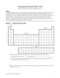 14 Cracking the Periodic Table Code-S | Exercises Chemistry | Docsity