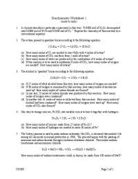 Stoichiometry Worksheet 1 | Slides Stoichiometry | Docsity