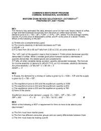 MANAGERIAL ECONOMICS MIDTERM EXAM REVIEW ... | Exams Managerial Economics | Docsity