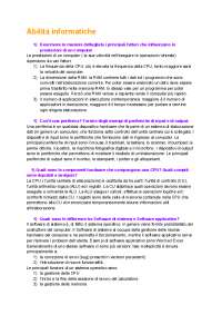 Risponde domande aperte abilità informatiche, Università ECampus | Panieri di Elementi di ...