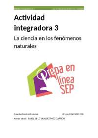 La ciencia en los fenómenos naturales | Guías, Proyectos ...