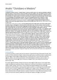 Analisi "Cloridano e Medoro"- L'Orlando furioso | Study Guides, Projects, Research Italian - Docsity