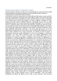 Neoclassicismo e romanticismo; Giacomo Leopardi | Appunti di Italiano | Docsity