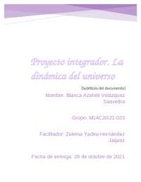 Modulo 14 proyecto integrador | Ejercicios de Historia - Docsity