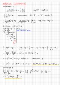 Esercizi svolti di analisi matematica 1 - integrali pt.1 (Prof. Ciatti) | Esercizi di Analisi ...