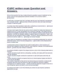 IC&RC written exam Question and Answers | Exams Nursing | Docsity