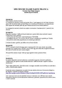 Programma Esame tecniche di ripresa | Prove d'esame di Acustica E Illuminotecnica - Docsity