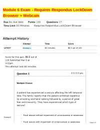 Module 6 Exam - Requires Respondus LockDown Browser + Webcam | Exams ...