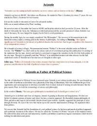 Political science Aristotle | Study Guides, Projects, Research ...