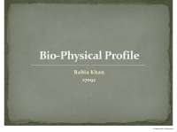Biophysical profile gyne | Slides Gynecology | Docsity
