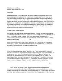 Analysis of Advertisements Part II. | Lecture notes Advertising and ...