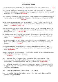 HESI A2 MATHS WITH SOLVED ANSWERS 2021 | Exams Mathematics | Docsity