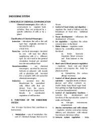 Endocrine system summary | Study notes Anatomy - Docsity