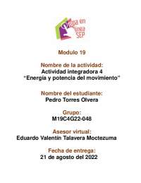 ACTIVIDAES INTEGRADORAS 3 Y 4 MODULO 19 | Ejercicios de Matemáticas ...