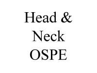 Head and neck ospe 2020 | Summaries Pathology | Docsity