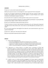 Capitolo 1- PROMESSI SPOSI | Appunti di Italiano | Docsity