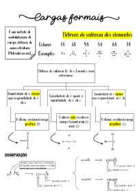 Carga formal estrutura de Lewis | Esquemas Química Orgânica - Docsity
