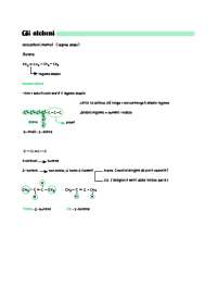 Schema riassuntivo sugli alcheni | Schemi e mappe concettuali di ...