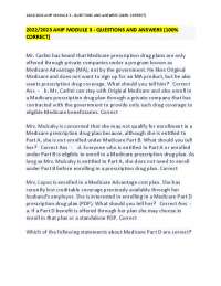 2022/2023 AHIP MODULE 3 - QUESTIONS AND ANSWERS (100% CORRECT) | Exams ...