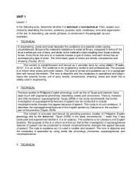 Technical or non-technical | Study notes Technology - Docsity