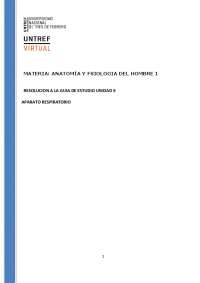 Guía de estudio aparato respiratorio | Guías, Proyectos, Investigaciones de Anatomía - Docsity