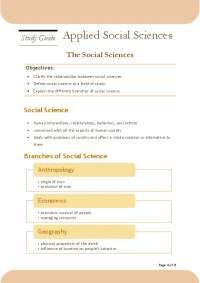 Applied Social Sciences - study guide | Study notes Social Sciences ...