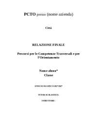 Relazione pcto completa | Dispense di Informatica | Docsity