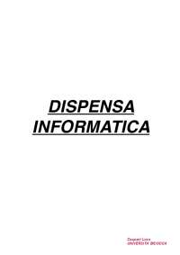 Dispensa INFORMATICA GENERALE-a.a. 2021-2022- prof. Massimo Mamino | Dispense di Elementi di ...