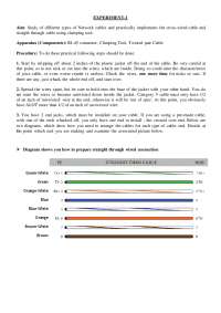 Study of different types of Network cables and practically ...