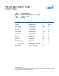 Material Spec Sheets | Schemes and Mind Maps Engineering | Docsity