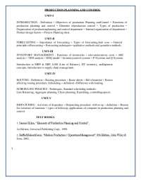 Objectives of production Planning andControl – Functions | Study notes ...