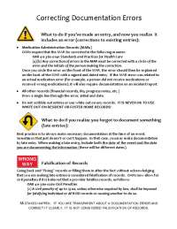 How to correct documentation errors | Study Guides, Projects, Research Law | Docsity
