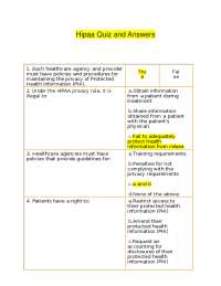 NR 661 Hipaa Quiz and Answers-Chamberlain College of Nursing | Exams ...