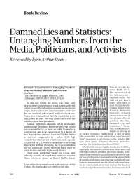 Book Review: Damned Lies and Statistics | Study notes Statistics | Docsity