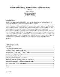 3-Phase Efficiency, Power Factor, and Harmonics | Slides History | Docsity