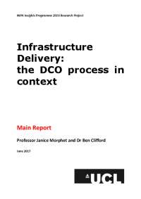 Infrastructure Delivery: the DCO process in context | Lecture notes ...