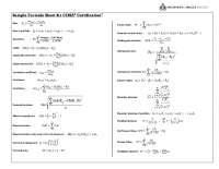 Sample Formula Sheet for CIMA® Certification1 | Schemes and Mind Maps ...