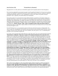 Jean-Paul Sartre 1946 “Existentialism Is a Humanism” | Study notes ...