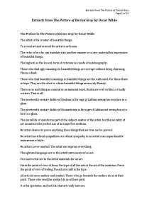 Extracts from The Picture of Dorian Gray by Oscar Wilde | Study notes ...