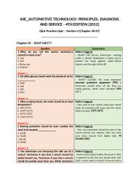 Quizzes for Automobile Engineering (Engineering) Free Online as PDF ...